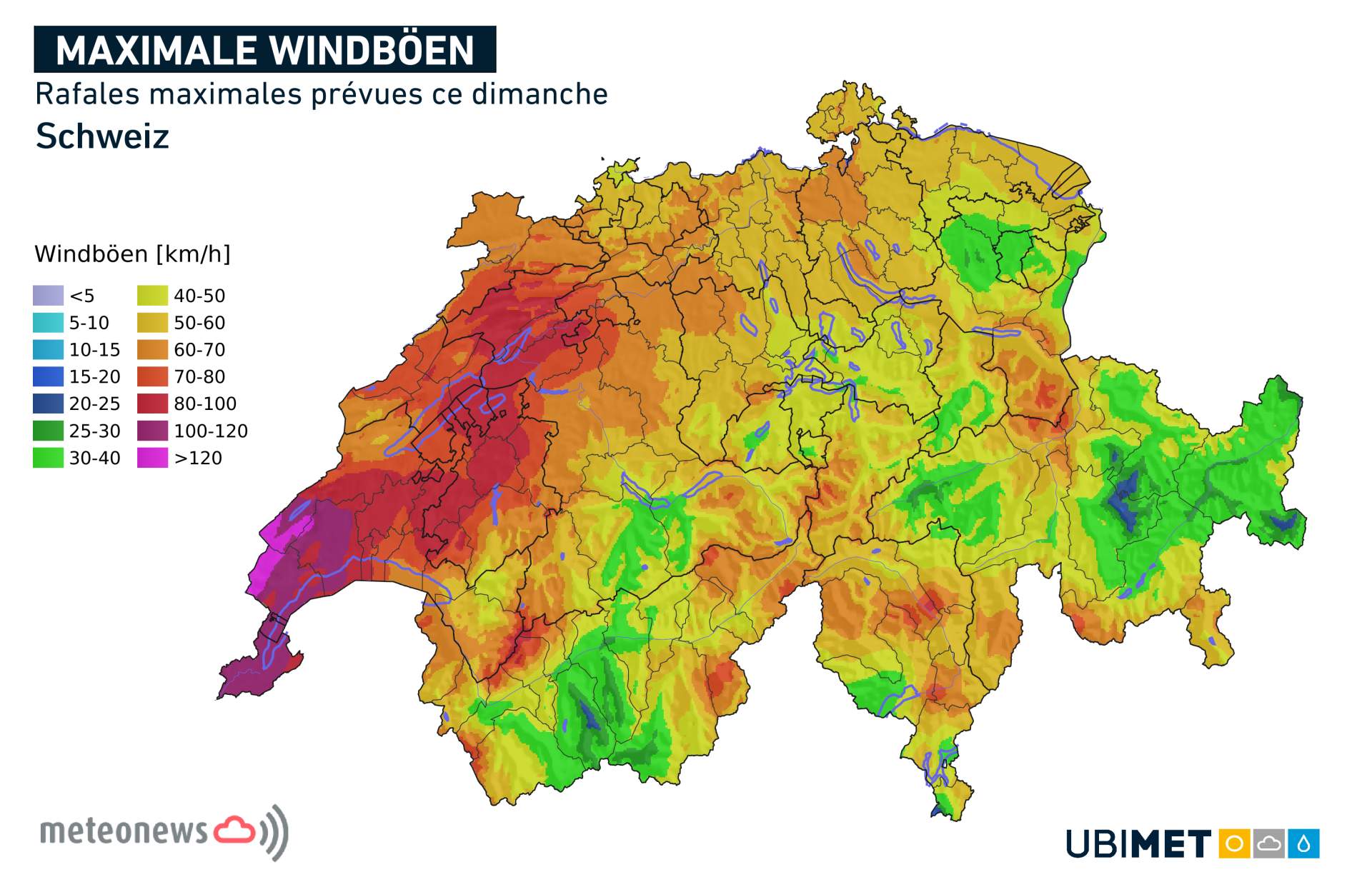 MeteoNews: Tempête de bise ce dimanche! (26 février 2023)