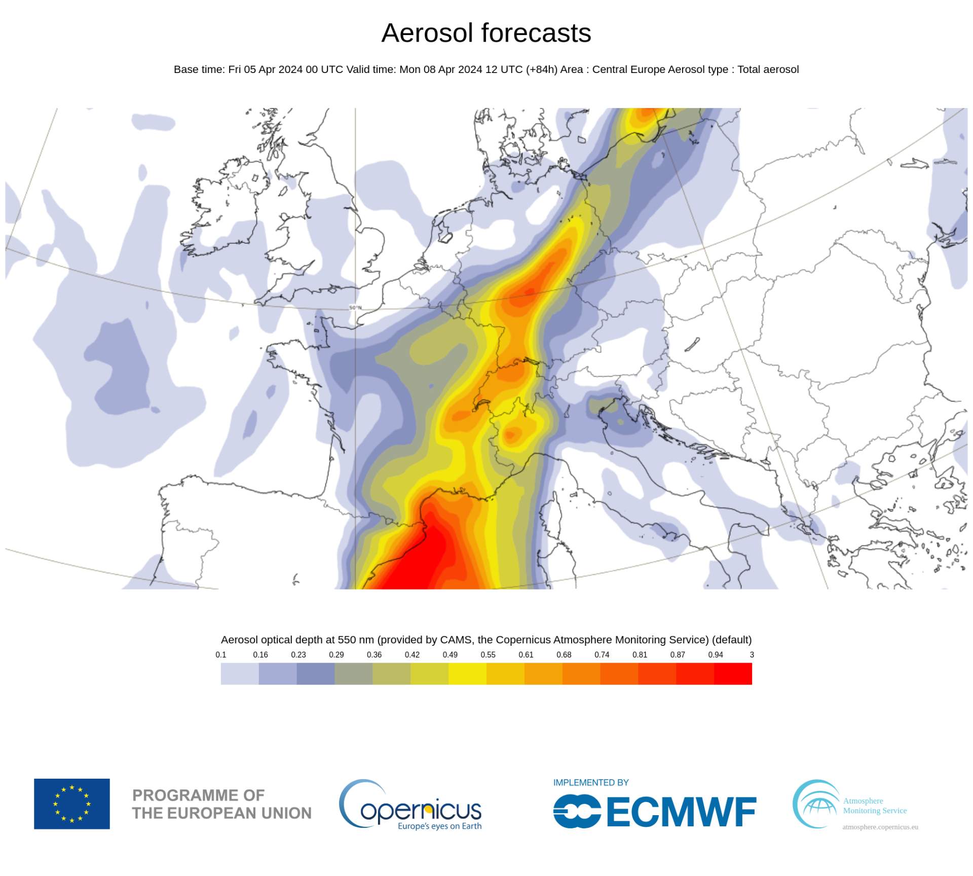 MeteoNews: Next greetings from the Sahara! (5 April 2024)
