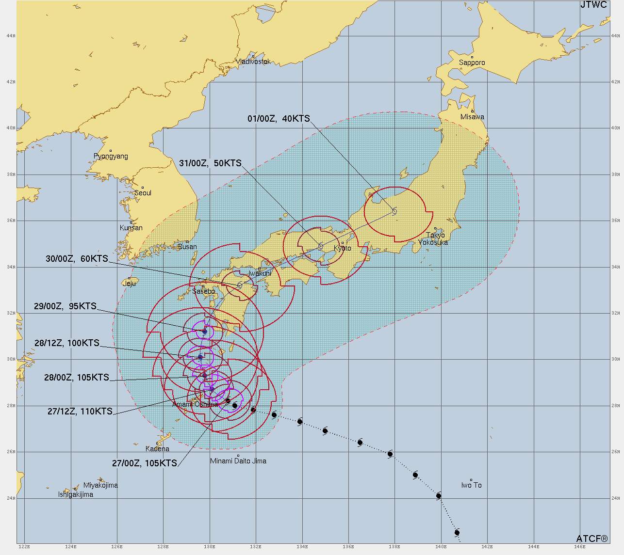MeteoNews: Il Taifone Shanshan colpisce il Giappone (27 agosto 2024)