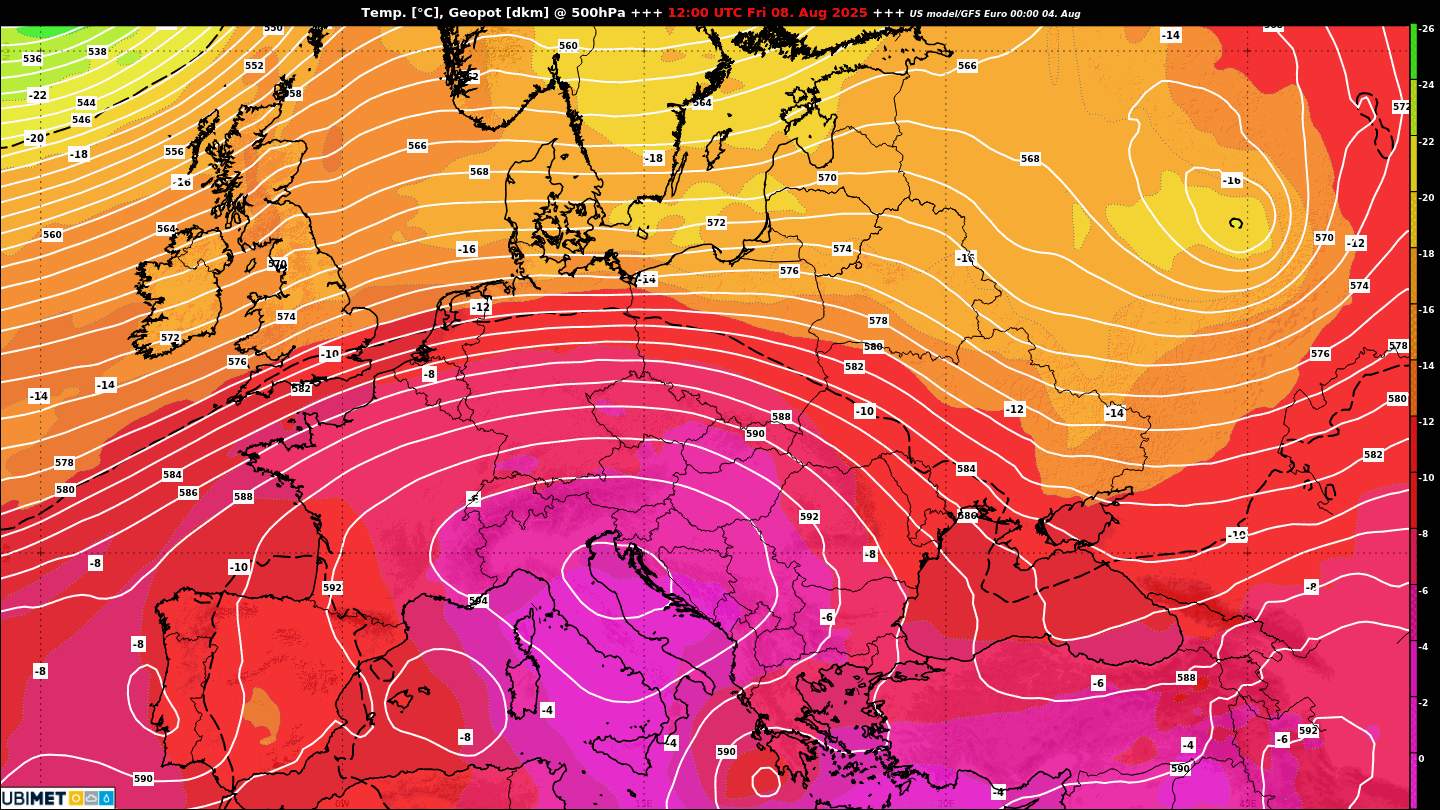 MeteoNews: Return of summer and later midsummer! (4. August 2025)