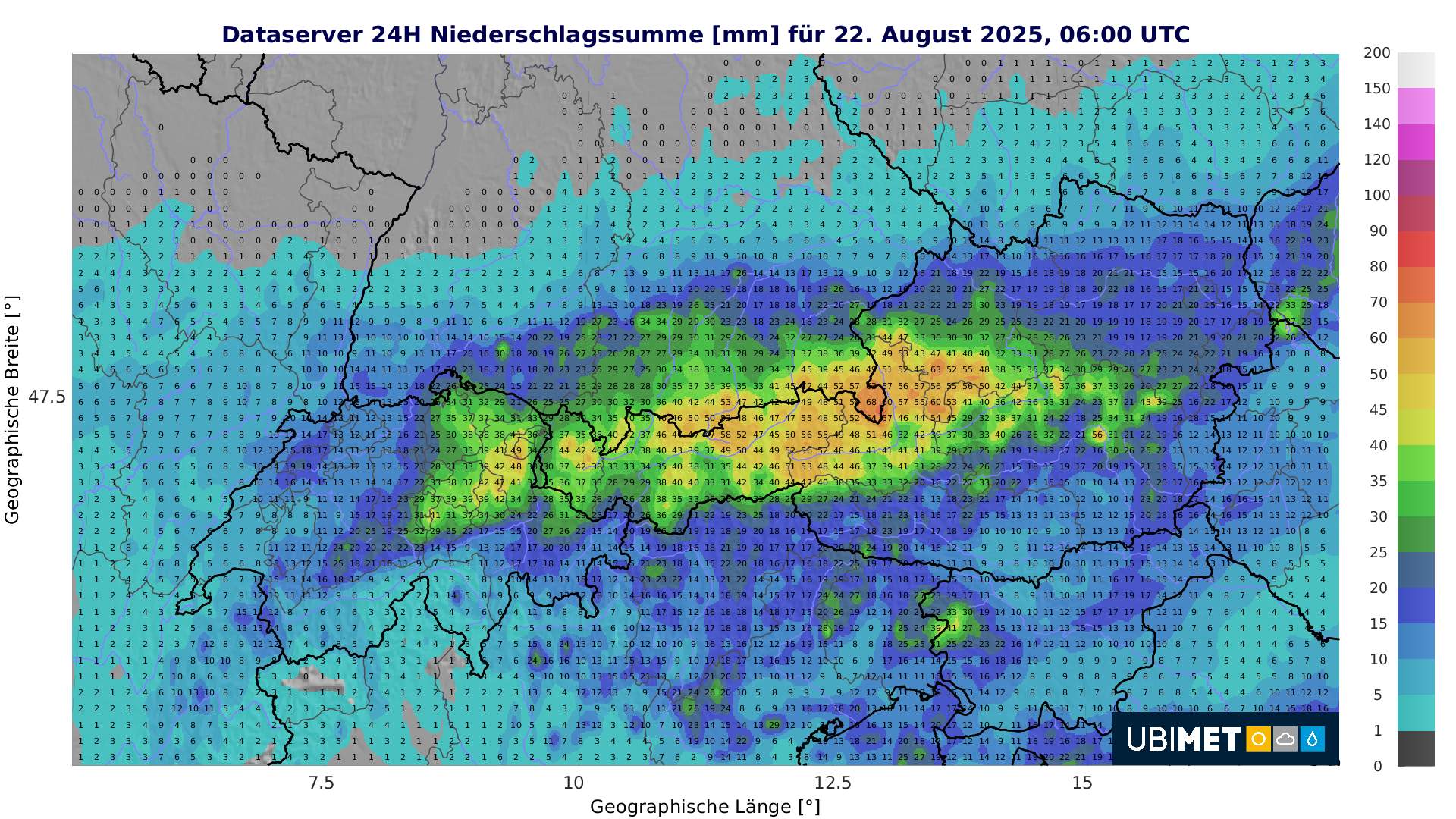 MeteoNews: Nach äm (teils vilä) Rägä schint Sunnä (21. August 2025)