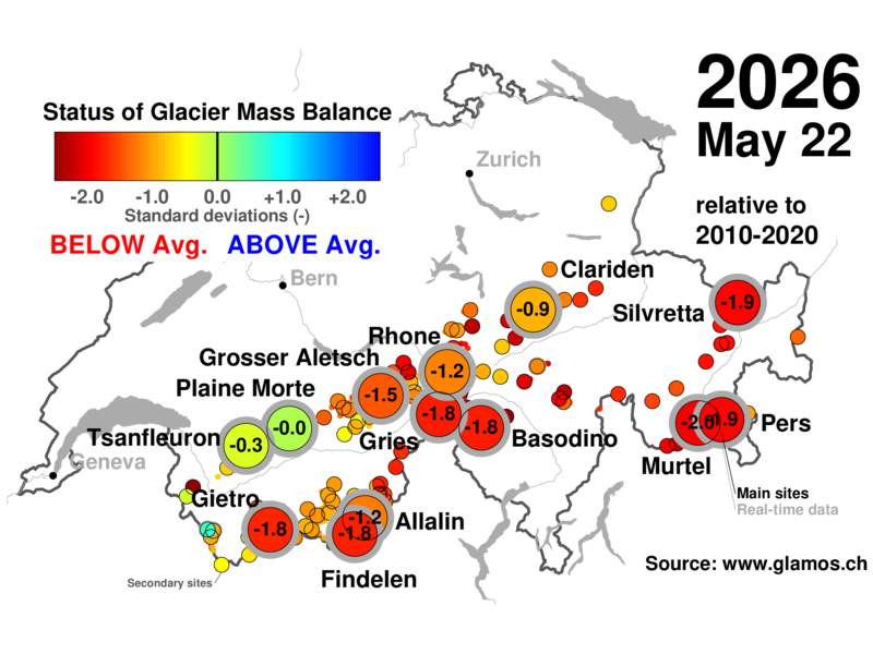 MeteoNews: Glacier Summer 2026 – An outlook (22. May 2026)